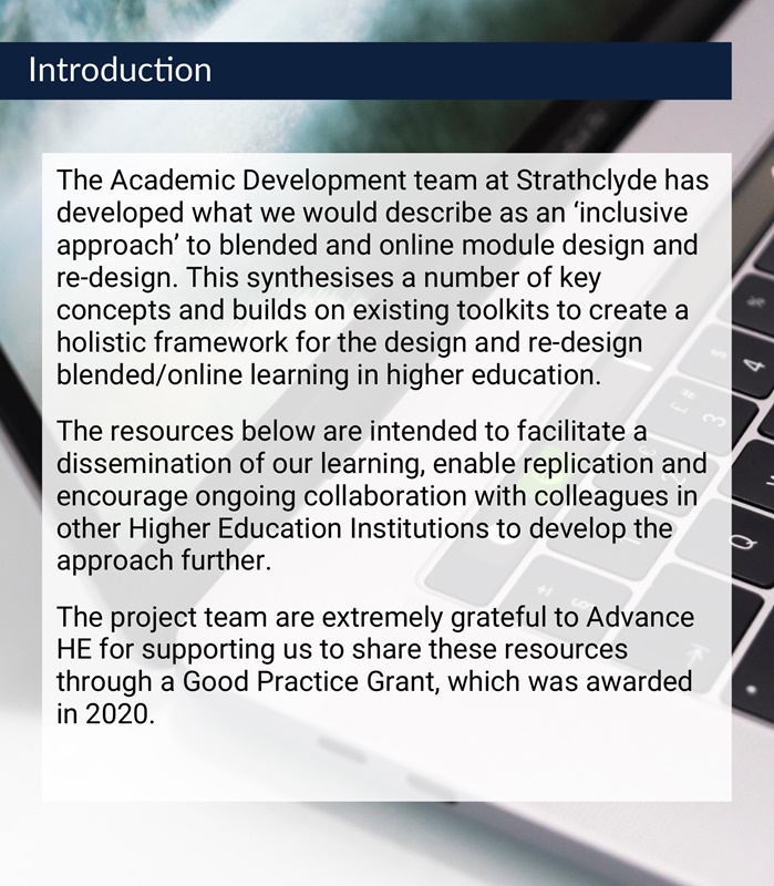 Online/Blended Module Design Toolkit - Toolkit