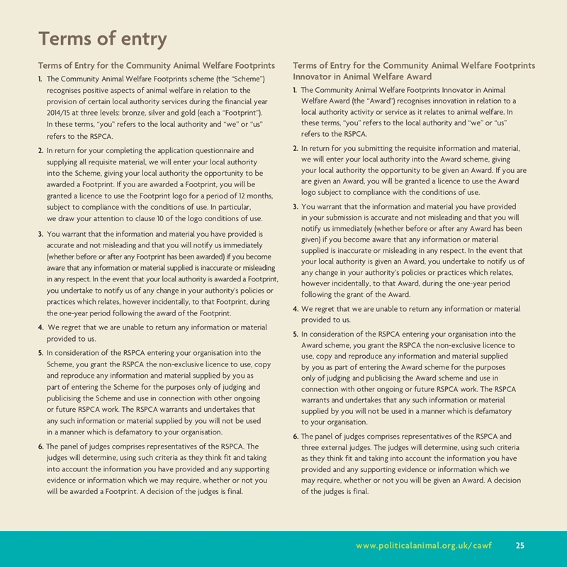 CAWF 2015 Entry Guidelines - Issue 1