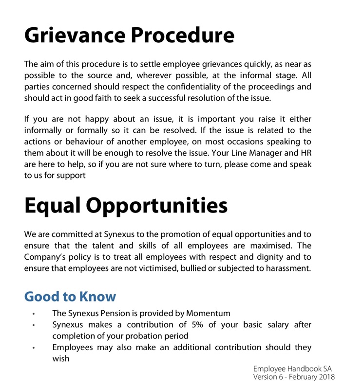 Employee Handbook - 2018