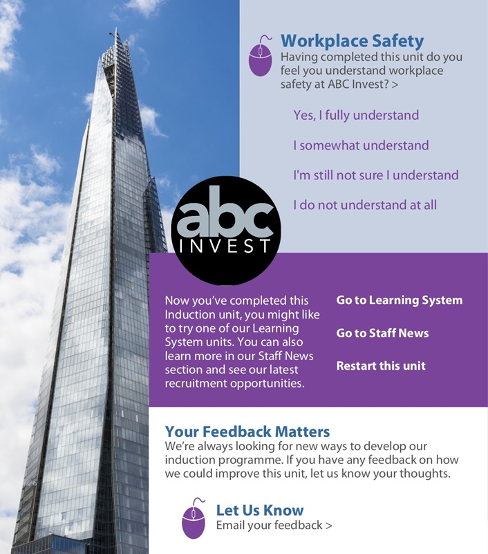 Induction : Workplace Safety - Example