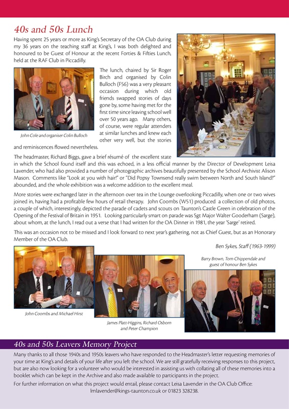 OA Newsletter Summer 2012 - Issue 1