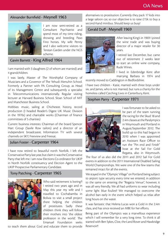 OA Newsletter Summer 2013 - Issue 1