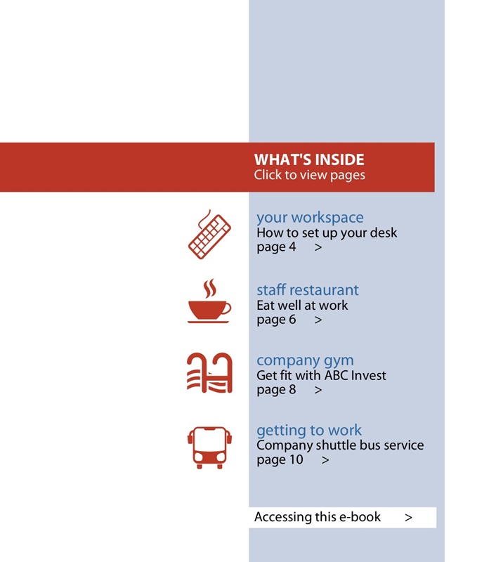 Pre-Induction : Employee Facilities - Example