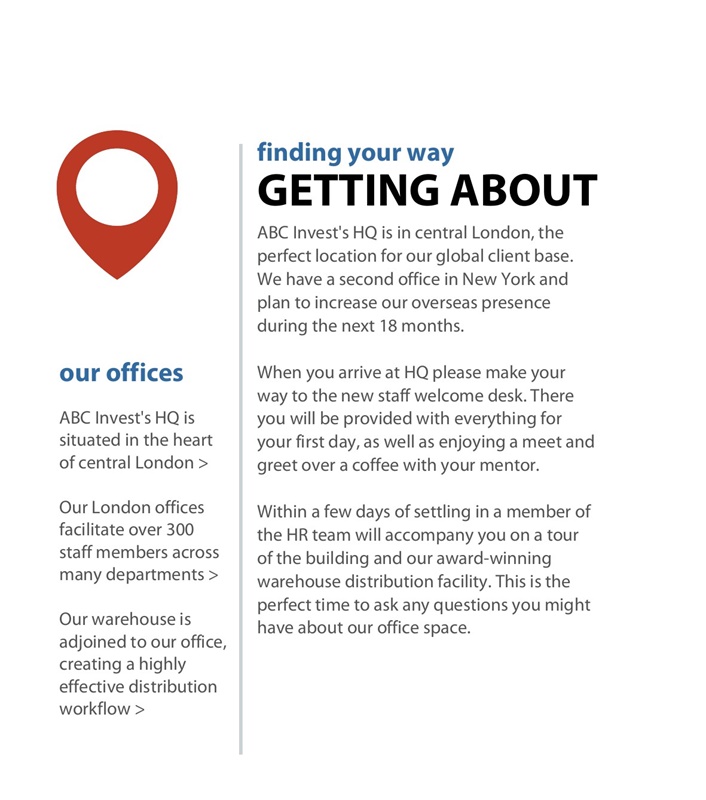 Pre-Induction : Your First Day - Example