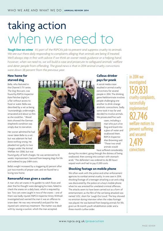 RSPCA Annual Review 2014 - Issue 1