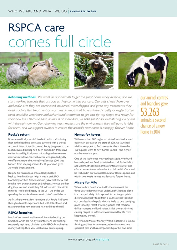 RSPCA Annual Review 2014 - Issue 1