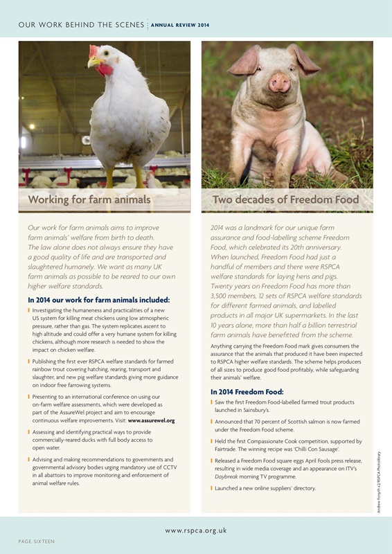 RSPCA Annual Review 2014 - Issue 1