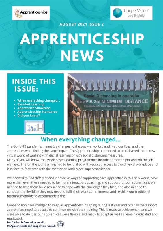 Apprenticeship NewsLetter - august 2021