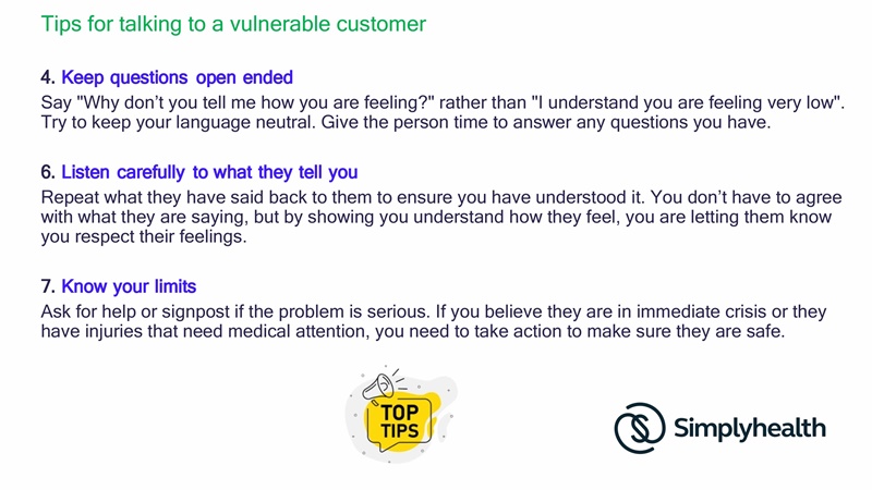 Looking after our vulnerable customers - 1