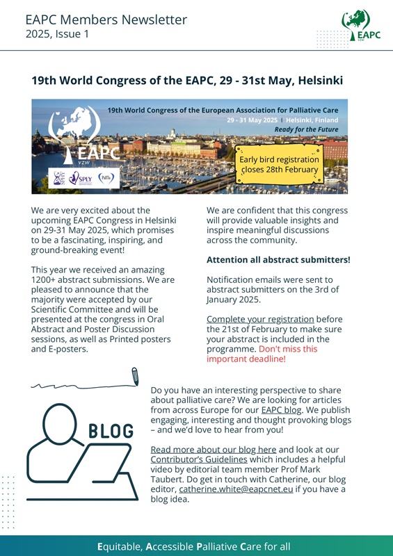 EAPC Newsletter 2025 Issue 1 - 2