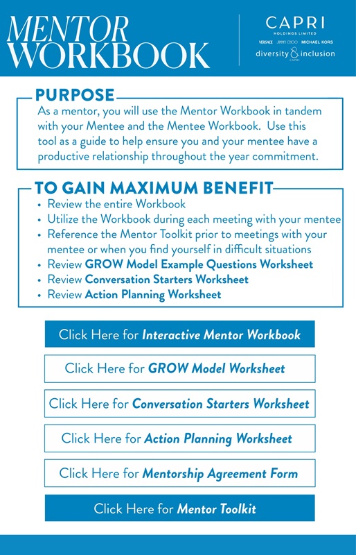 Global Capri Mentorship Program - Mentor Workbook