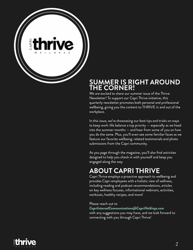 Capri Thrive - Issue 04