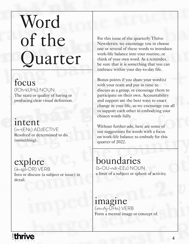 Capri Thrive - Issue 04