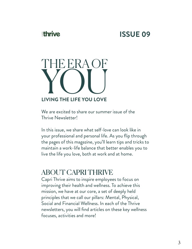 Capri Thrive - Issue 09