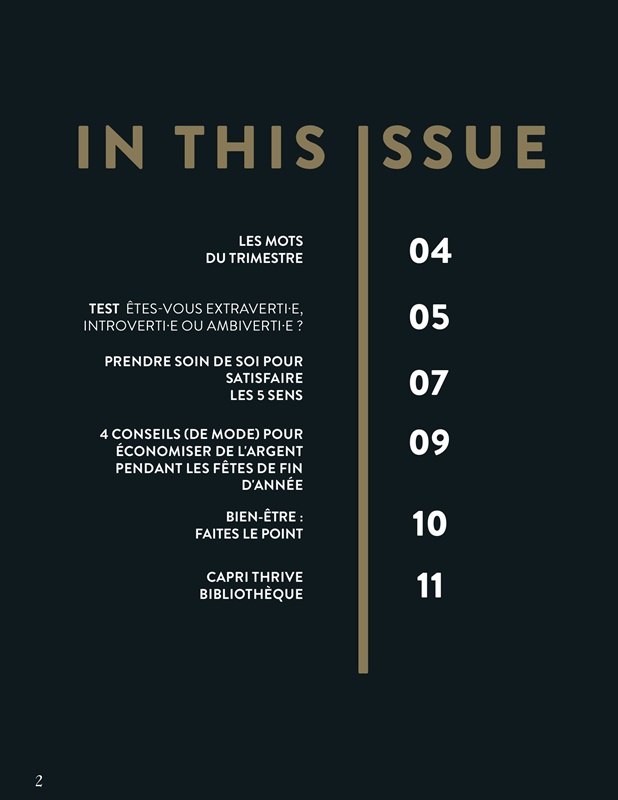 Capri Thrive - Issue 10 FR