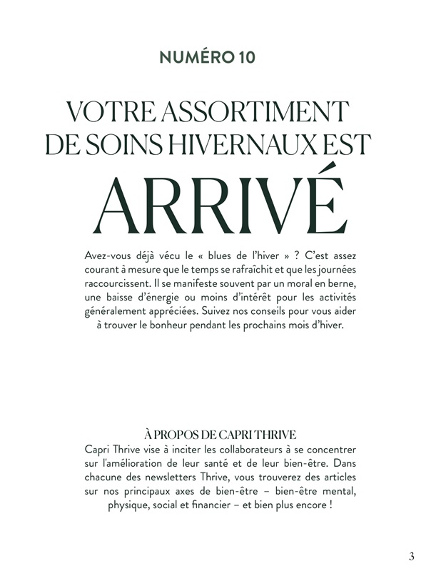 Capri Thrive - Issue 10 FR