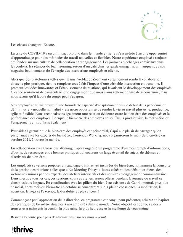 Capri Thrive - Issue One FR