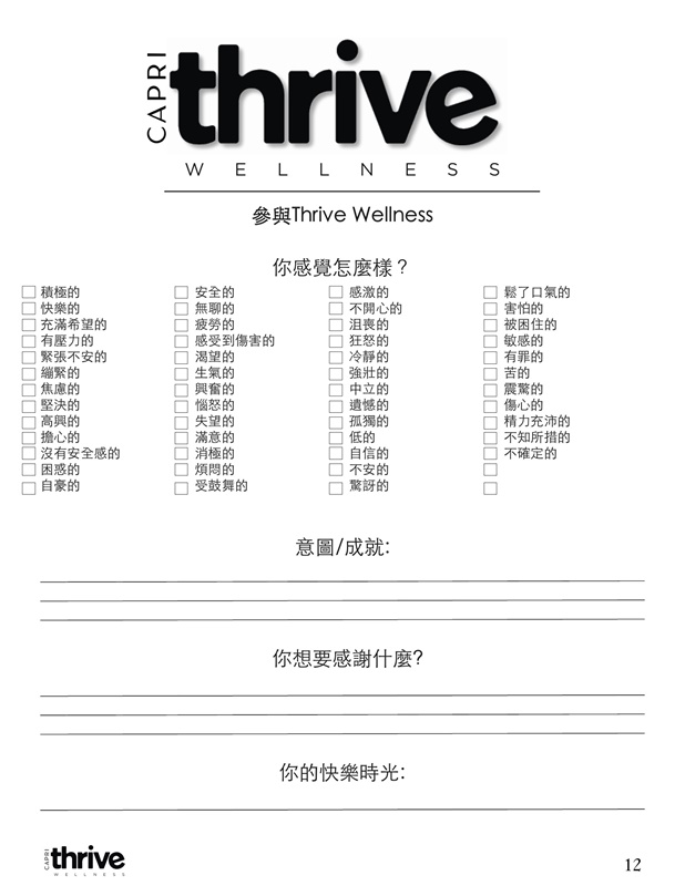 Capri Thrive - Issue One TC