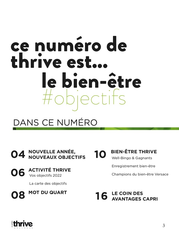 Capri Thrive - Issue Three FR