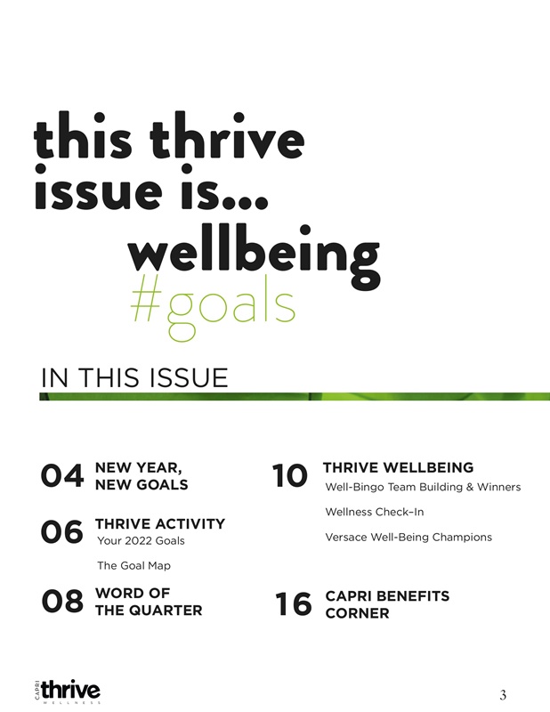 Capri Thrive - Issue Three