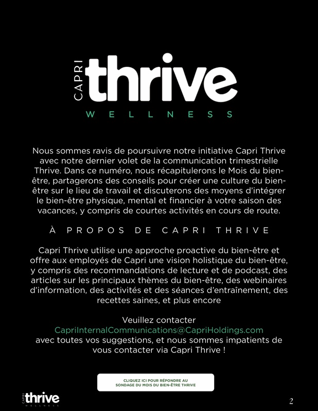 Capri Thrive - Issue Two FR