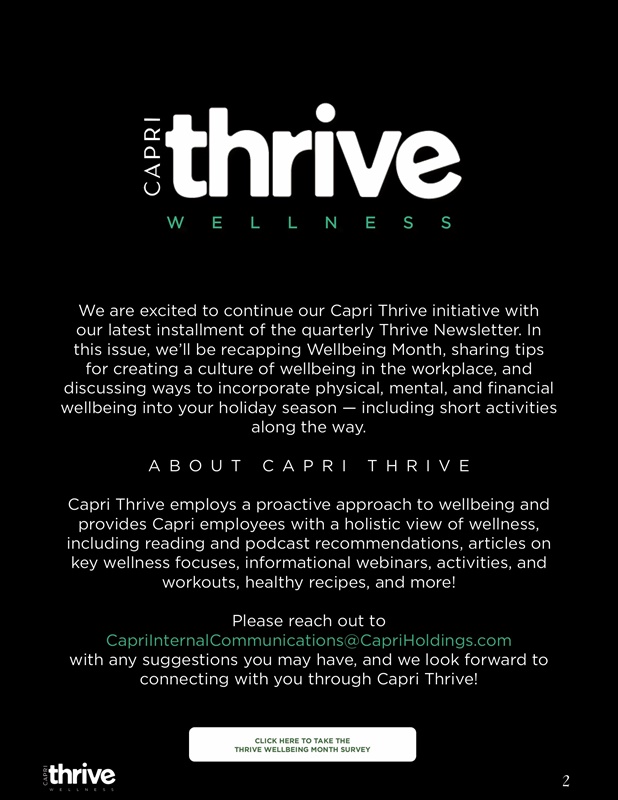 Capri Thrive - Issue Two