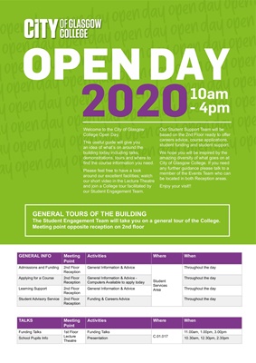 Open Day Programme - 1