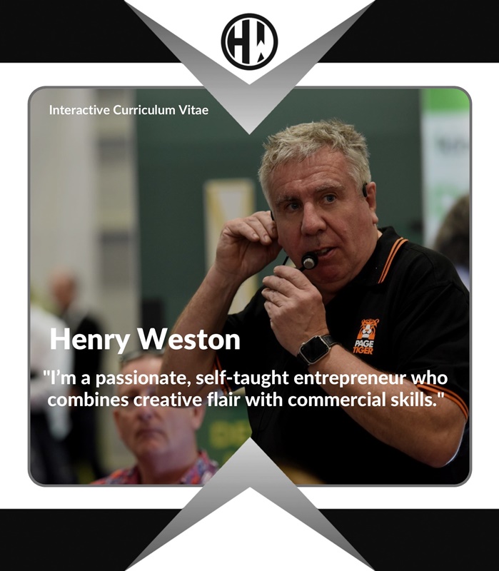 Henry Weston - Interactive digital CV