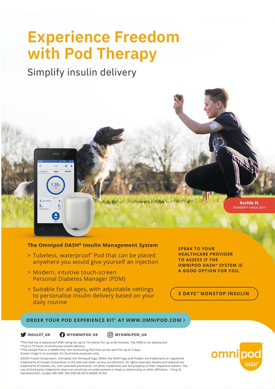 Insulet Omnipod DASH insulin pump with insulin pods, podders, Omnipod ...