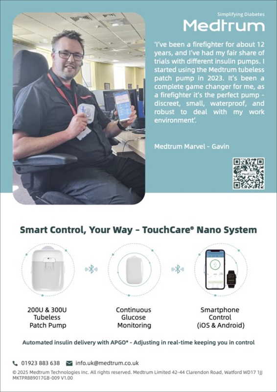 Medtrum Touchcare Nano Patch Pump and CGM