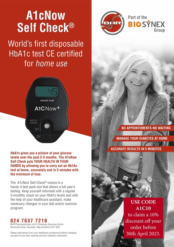 Home test HbA1c, A1C Now Self-Check