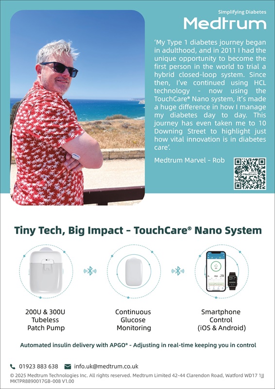 Medtrum Touchcare Nano Patch Pump and CGM