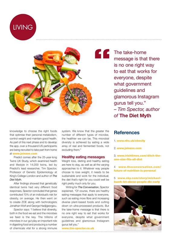 The Diet Myth Tim Spector, microbiome, personal diets