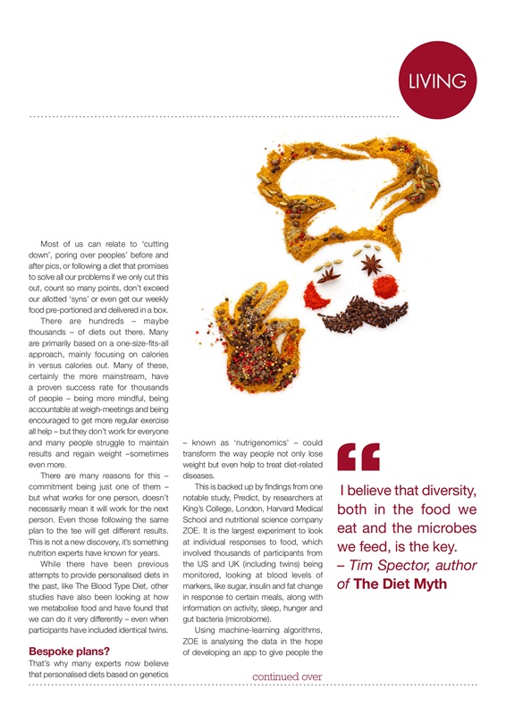 The Diet Myth Tim Spector, microbiome, personal diets