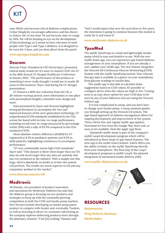 Medtronic insulin pump, CeQur insulin patch, diabetes technology ...