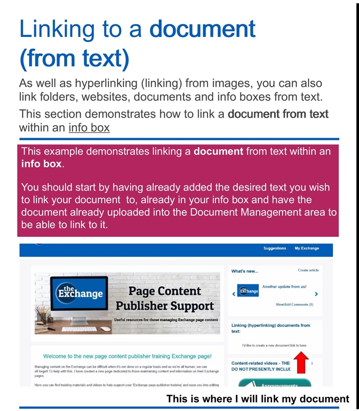 Hyperlinking Text - hyperlinking (linking) text