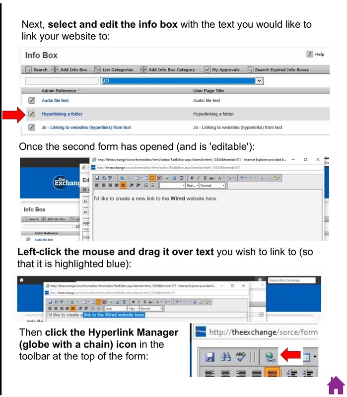 Hyperlinking Text - hyperlinking (linking) text