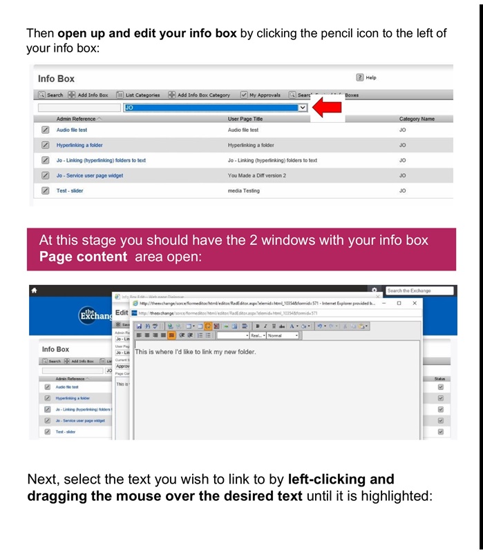 Hyperlinking Text - hyperlinking (linking) text