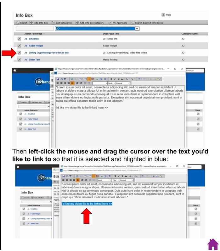 Hyperlinking Text - hyperlinking (linking) text