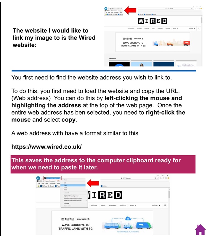 Hyperlinking Text - hyperlinking (linking) text