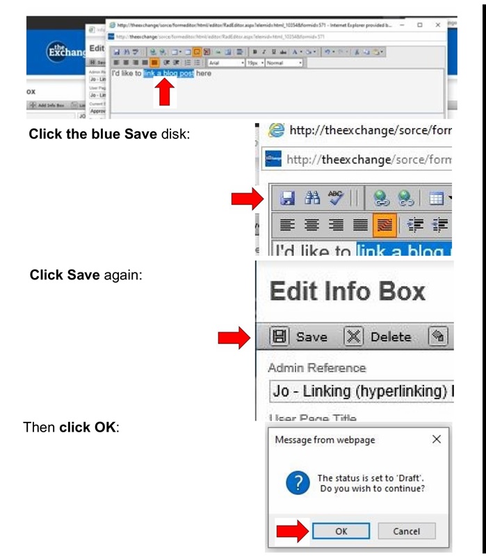 Hyperlinking Text - hyperlinking (linking) text