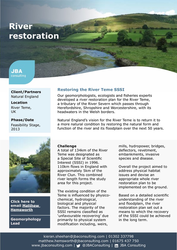 Case Study - Restoring the River Teme SSSI
