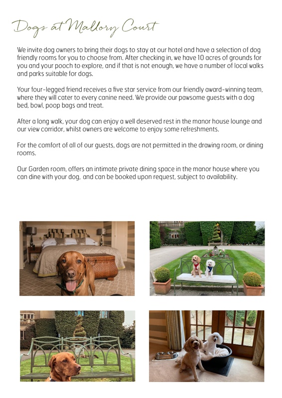 Mallory Court Hotel - Room Compendium