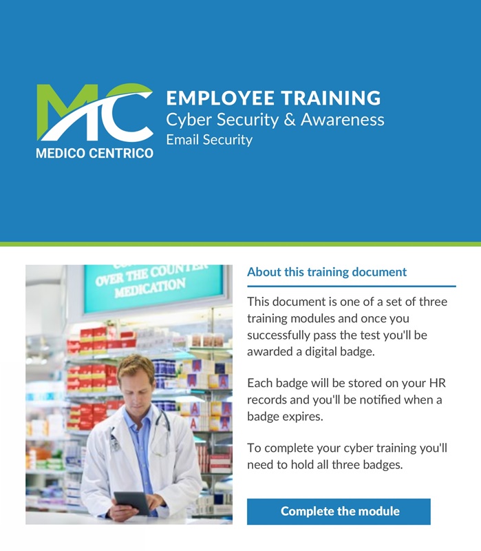 MedicoCentrico Email Security