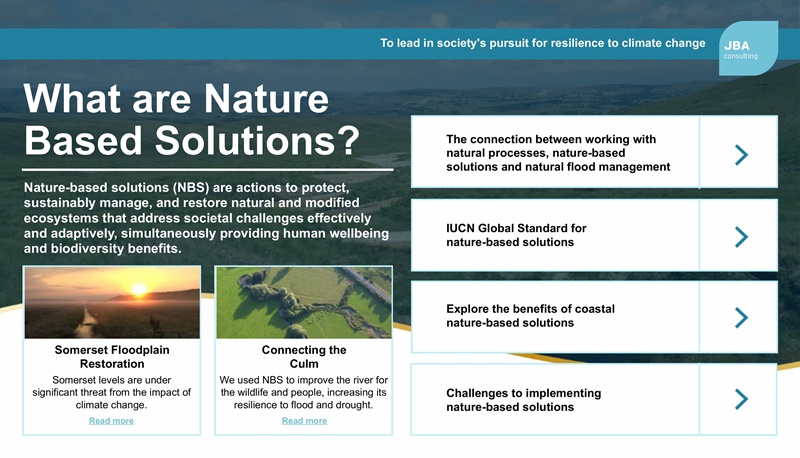 What are nature based solutions - What are nature based solutions