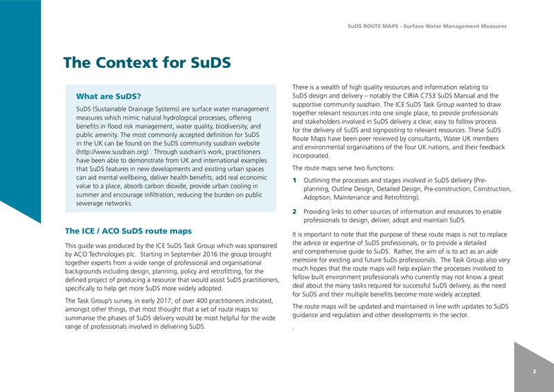 SuDS Route Maps - booklet