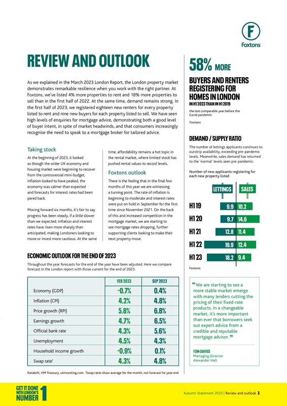 The London Report - Autumn Statement 2023