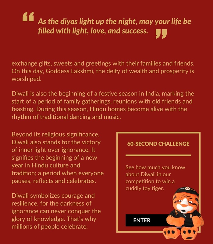 TigerTribute Diwali - TigerTribute