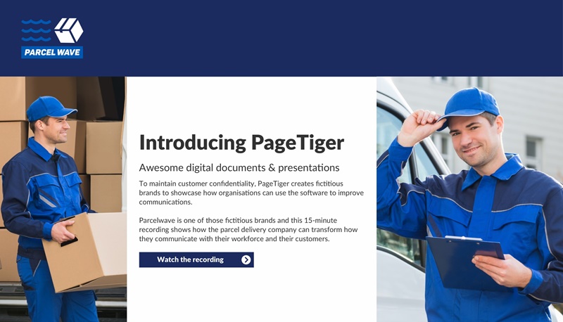How Parcelwave use PageTiger
